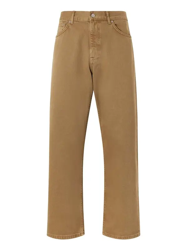 Nn07 Otis 1874 Straight-leg Organic Cotton-gabardine Trousers - Brown
