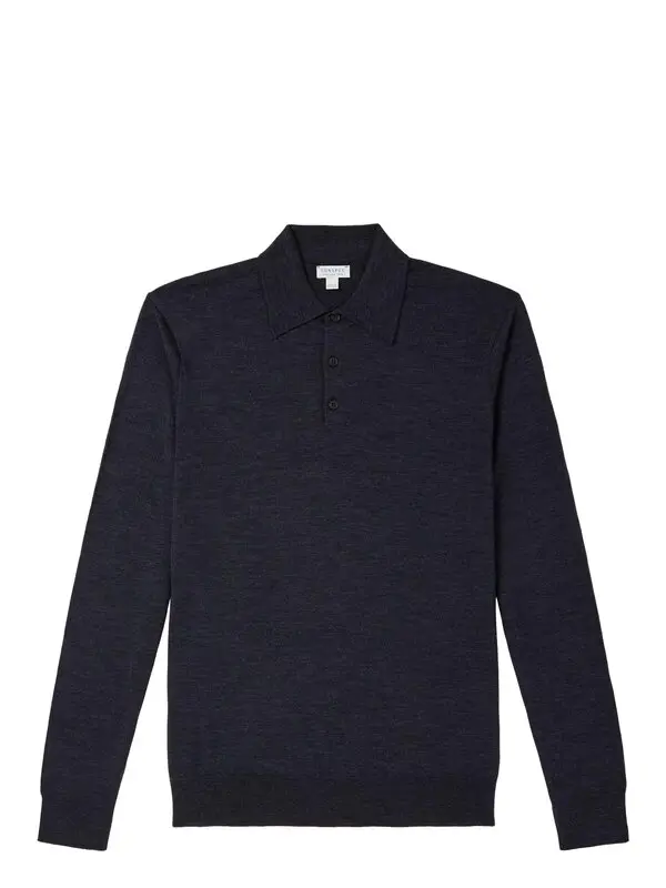 Sunspel Merino Wool Sweater - Gray