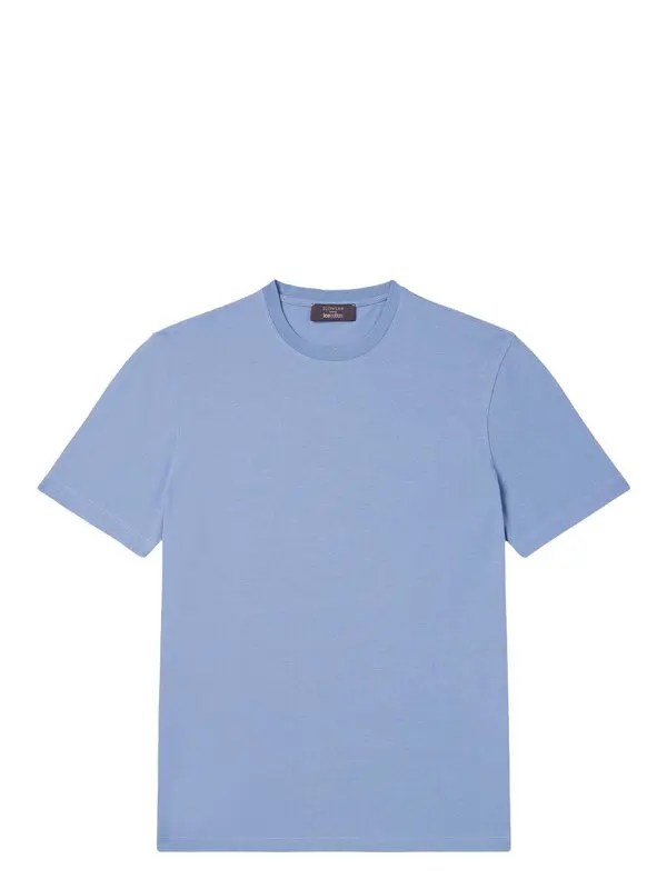 SLOWEAR Cotton Jersey T-shirt - Blue