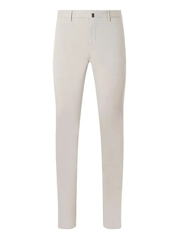 SLOWEAR Straight-leg Cotton-blend Trousers - Neutrals