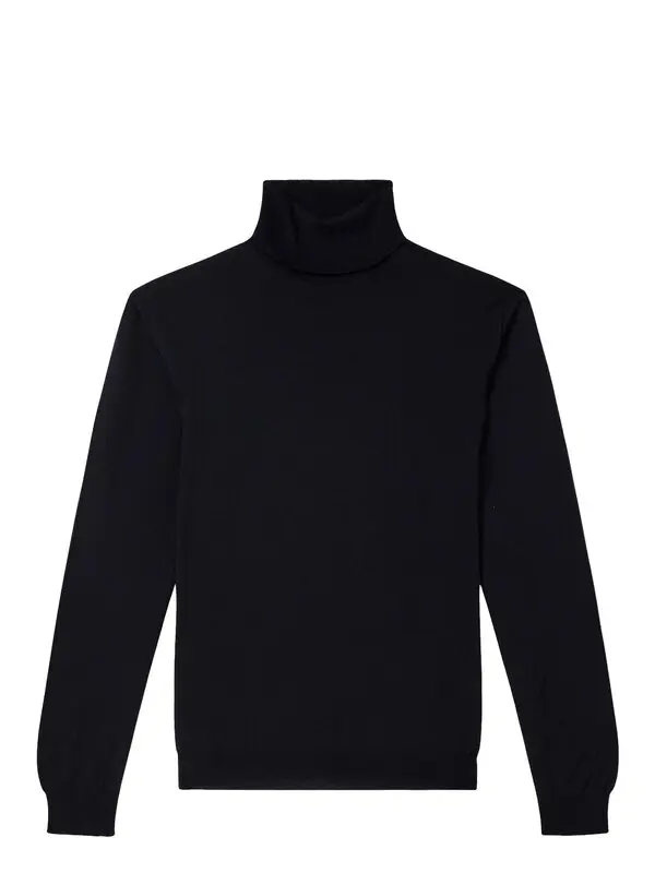 SLOWEAR Flexwool Rollneck Sweater - Blue