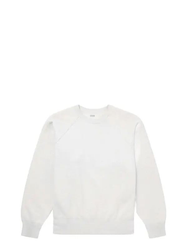 A.PRESSE Cotton-jersey Sweatshirt - Gray