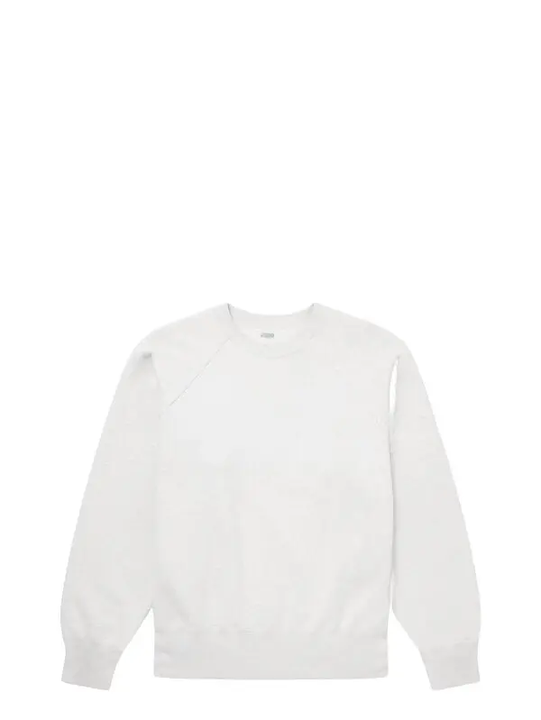 A.PRESSE Cotton-jersey Sweatshirt - Gray