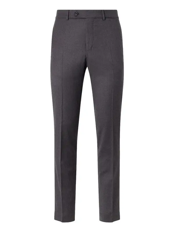 SLOWEAR Incotex Straight-leg Wool-blend Trousers - Gray