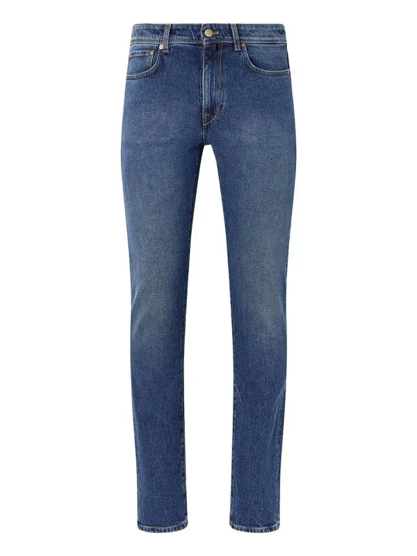 SLOWEAR Straight-leg Denim Jeans - Blue