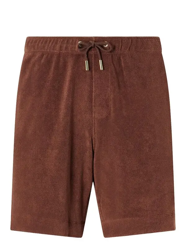 Orlebar Brown Marling Organic Cotton Terry Shorts - Brown