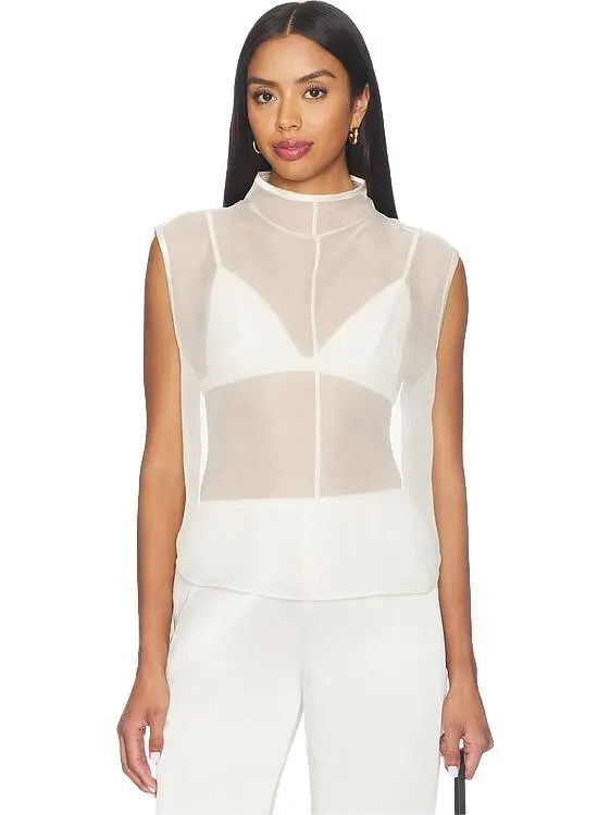 NONCHALANT LABEL Colette Top - Ivory