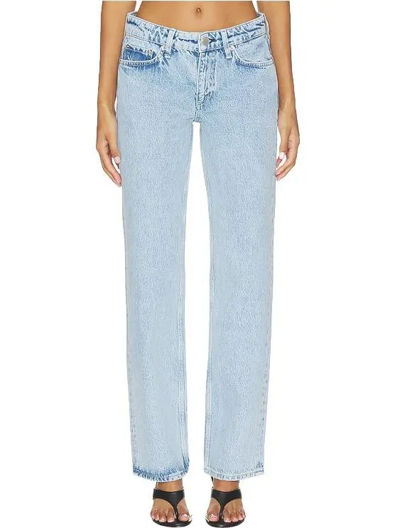 Rag & Bone Harlow Low Rise Slim Straight Full Length Jeans - May