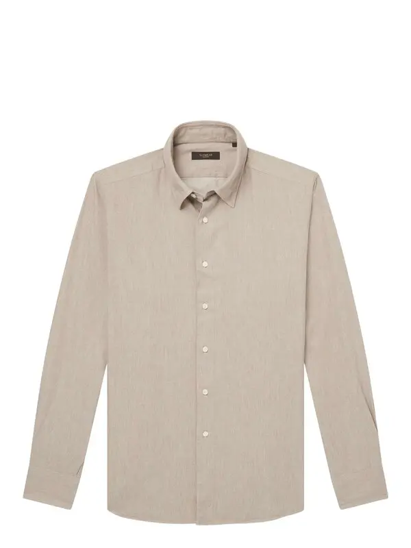 SLOWEAR Glanshirt Cotton-twill Shirt - Beige