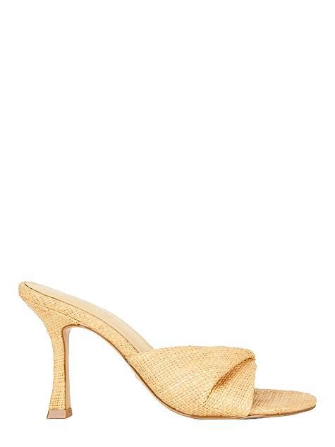 Raye Gabriela Heel In Neutral - Raffia