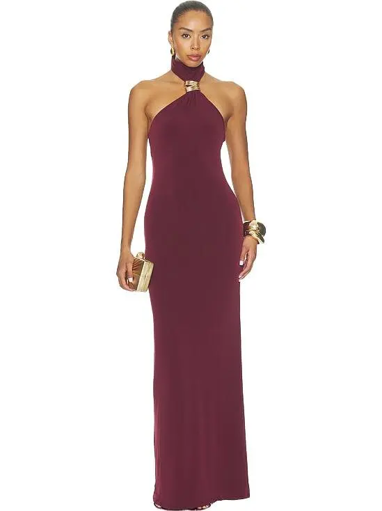LOVERS AND FRIENDS Beila Maxi Dress - Wine