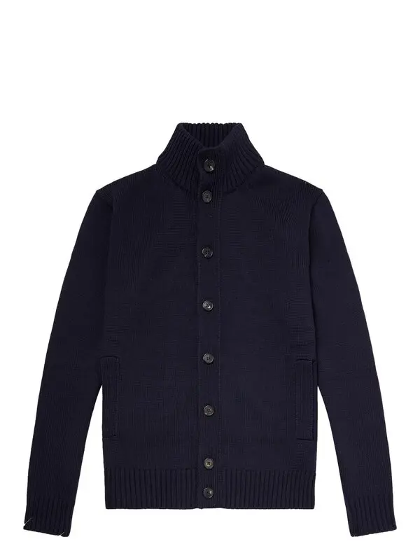 SLOWEAR Wool Cardigan - Blue