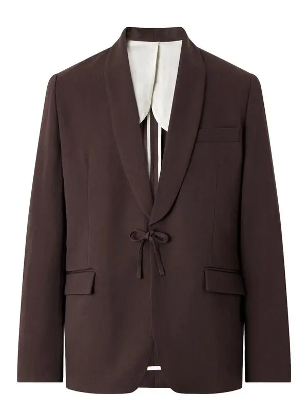 A KIND OF GUISE Shinji Virgin Wool Blazer - Brown
