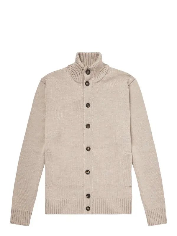 SLOWEAR Wool Cardigan - Beige