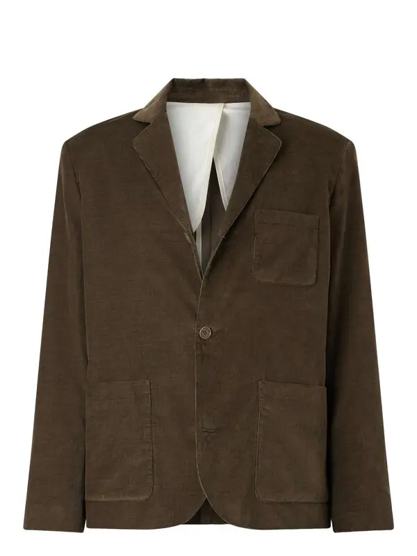 A KIND OF GUISE Deconstructed Atelier Cotton-corduroy Blazer - Brown