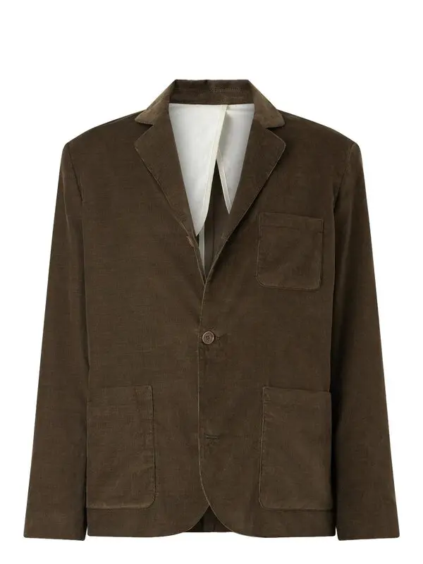 A KIND OF GUISE Deconstructed Atelier Cotton-corduroy Blazer - Brown