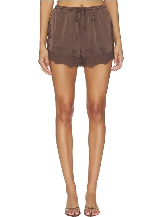 Heartloom Summer Short In Chocolate - Coco