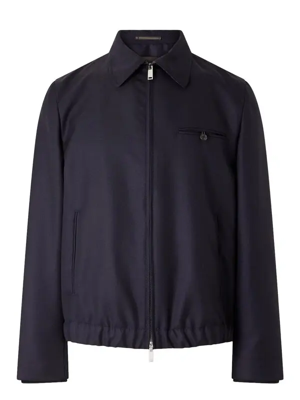 SLOWEAR Il Primo Wool-canvas Jacket - Blue