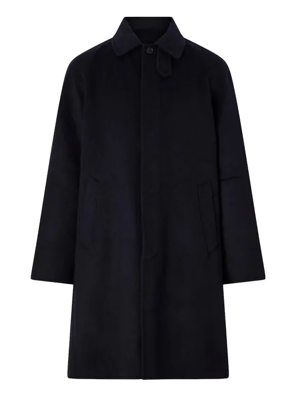 Hartford Craig Double-faced Wool-blend Coat - Blue