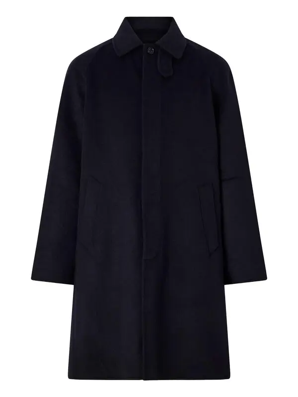 Hartford Craig Double-faced Wool-blend Coat - Navy