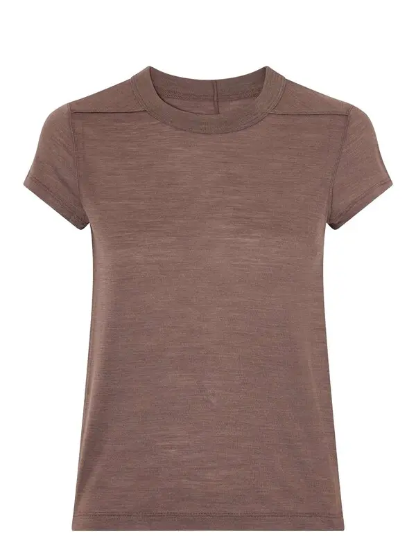 Rick Owens Wool And Silk-blend T-shirt - Gray
