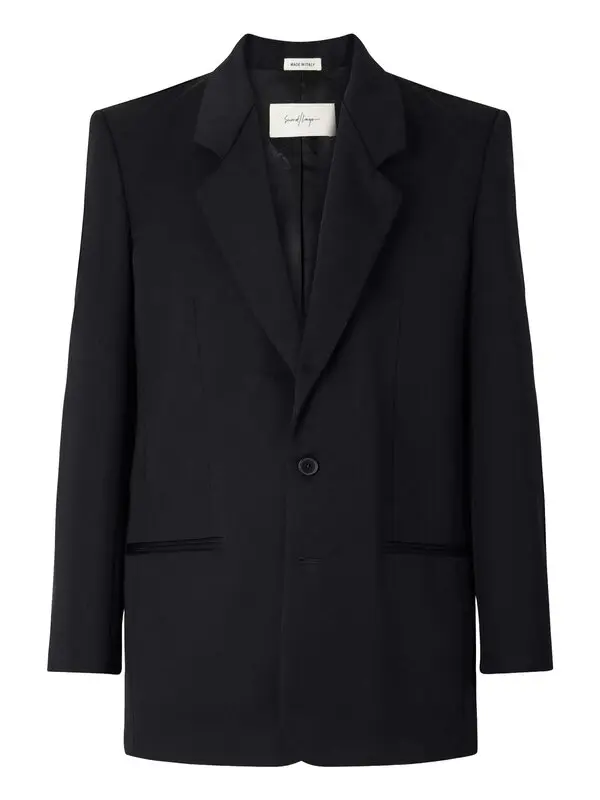 SECOND / LAYER Giovanni Wool-twill Suit Jacket - Black