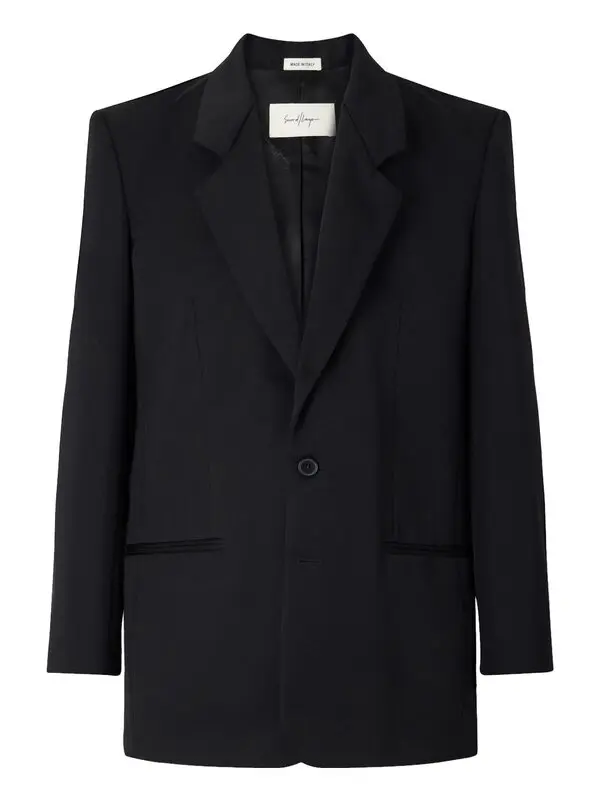 SECOND / LAYER Giovanni Wool-twill Suit Jacket - Black
