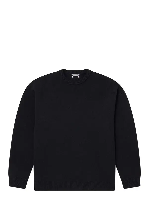 Balenciaga City Wool-blend Sweater - Black