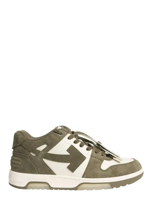 Off-White Suede "out Of Office" Sneakers - Grey