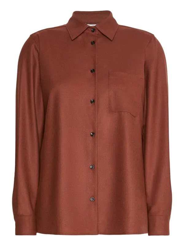 Max Mara Cashmere-blend Shirt - Red