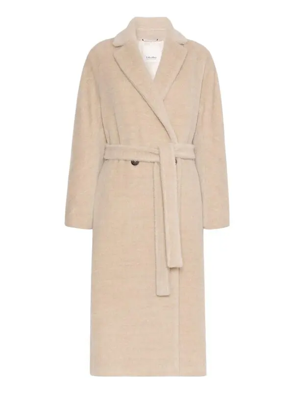 Max Mara Alpaca-wool Coat - Nude