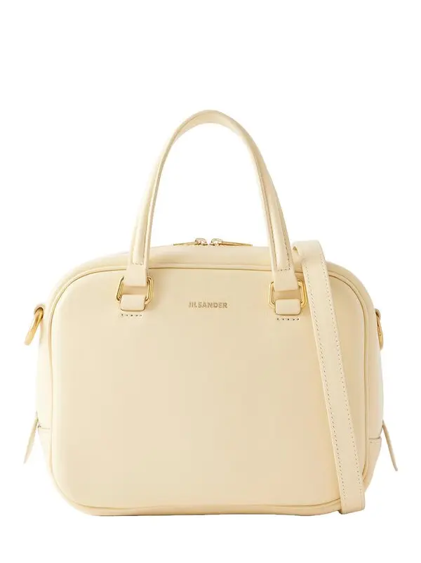 JIL SANDER Vision Mini Leather Tote - Neutrals