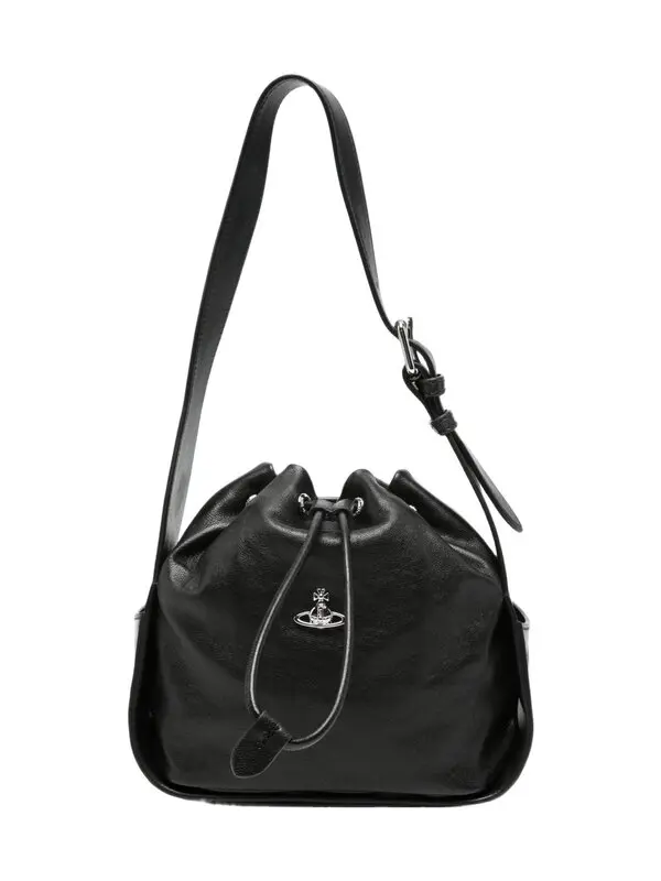 VIVIENNE WESTWOOD Drawstring Bucket Bag - Black