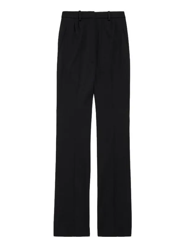 Balenciaga High Waist Slim Pants - Black