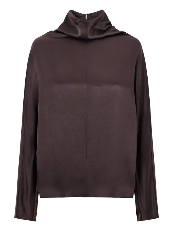 Citizens Of Humanity Ilaria Satin Blouse - Brown