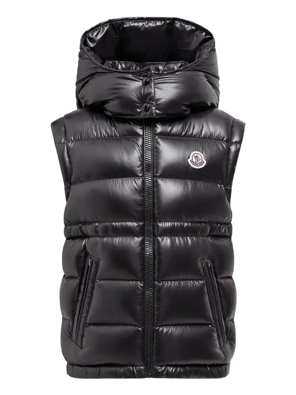 Moncler Ania Hooded Down Gilet - Black