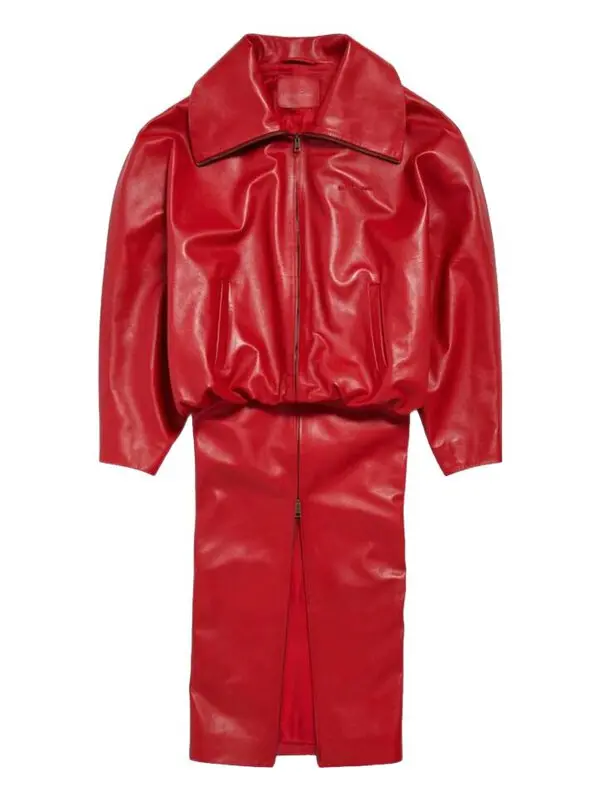 Balenciaga Round Jacket - Red
