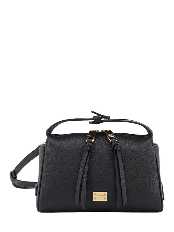 Dolce & Gabbana Zippered Shoulder Bag - Black