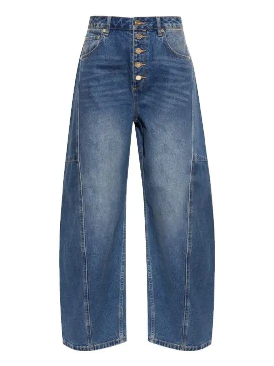 ALLSAINTS Exposedbutton Barrelleg Jeans - Indigo