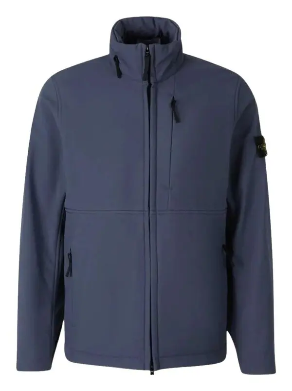 Stone Island High-collar Jacket - Blue