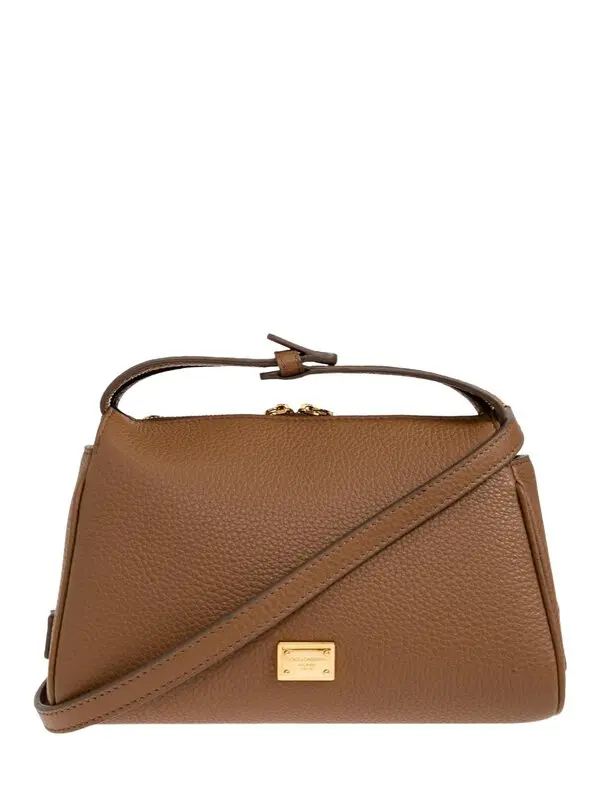 Dolce & Gabbana Vittoria Top Handle Shoulder Bag - Brown