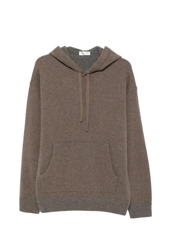 ROBERTO COLLINA Front-pouch Hoodie - Brown
