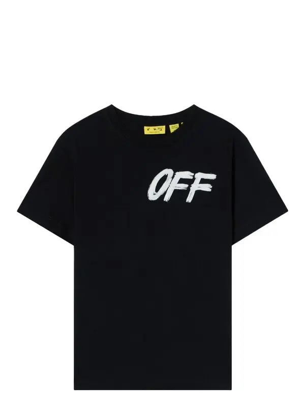 Off-White Logo-print Cotton T-shirt - Black
