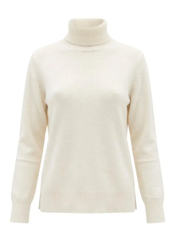NOTSHY Long-sleeved Turtleneck Sweater - Ecru
