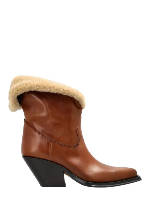 Chloé Azelan Heeled Ankle Boots - Brown