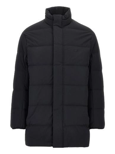 Emporio Armani Long-sleeve Stand-collar Down Jacket - Black