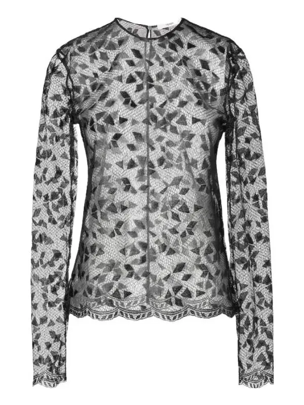 Fendi Cuneo Lace Top - Black