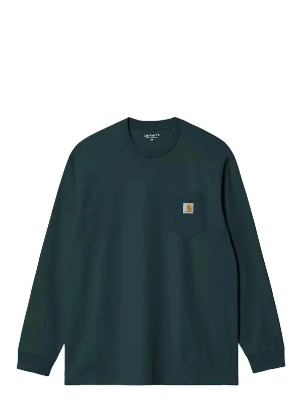 Carhartt Pocket Long Sleeve T-shirt - Deep Lagoon