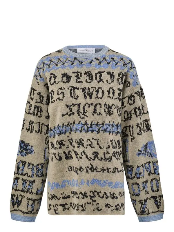 VIVIENNE WESTWOOD Graphic Knit Top - Nude