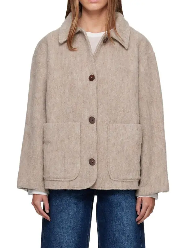 BASERANGE Collared Jacket - Sahara